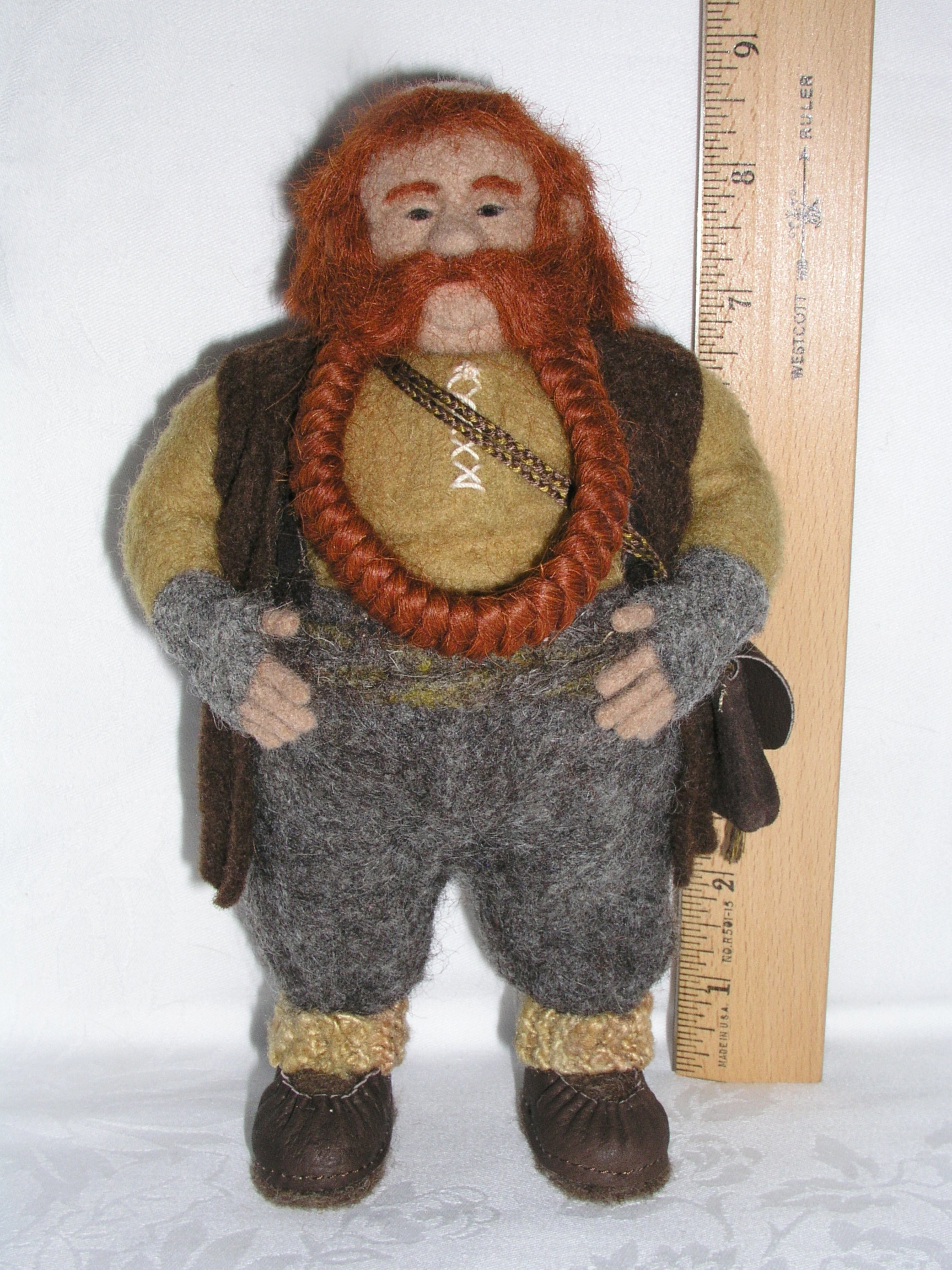 Bombur Doll (Needle-Felted Wool Sculpture)